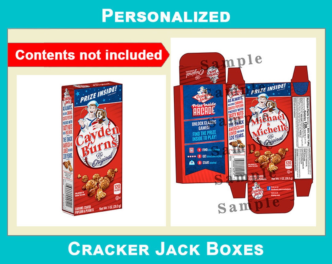 Personalized Cracker Jack Boxes for Baseball Wedding Party Favors - Etsy