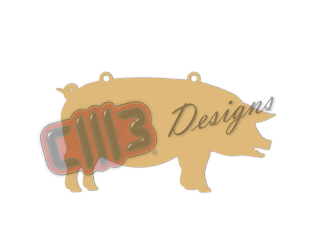AR500 Pig Silhouette Animal Steel Target Gong DXF File Digital Download ...