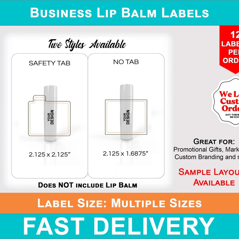 Custom Logo Chapsticks - Etsy