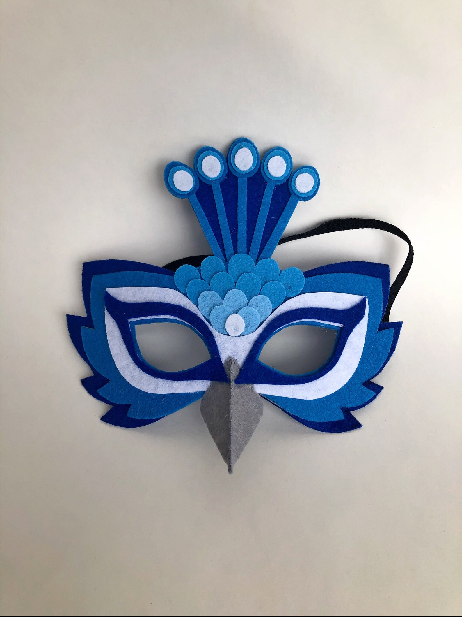 Peacock Mask, Blue Bird Mask, Animal Mask, Party Mask - Etsy