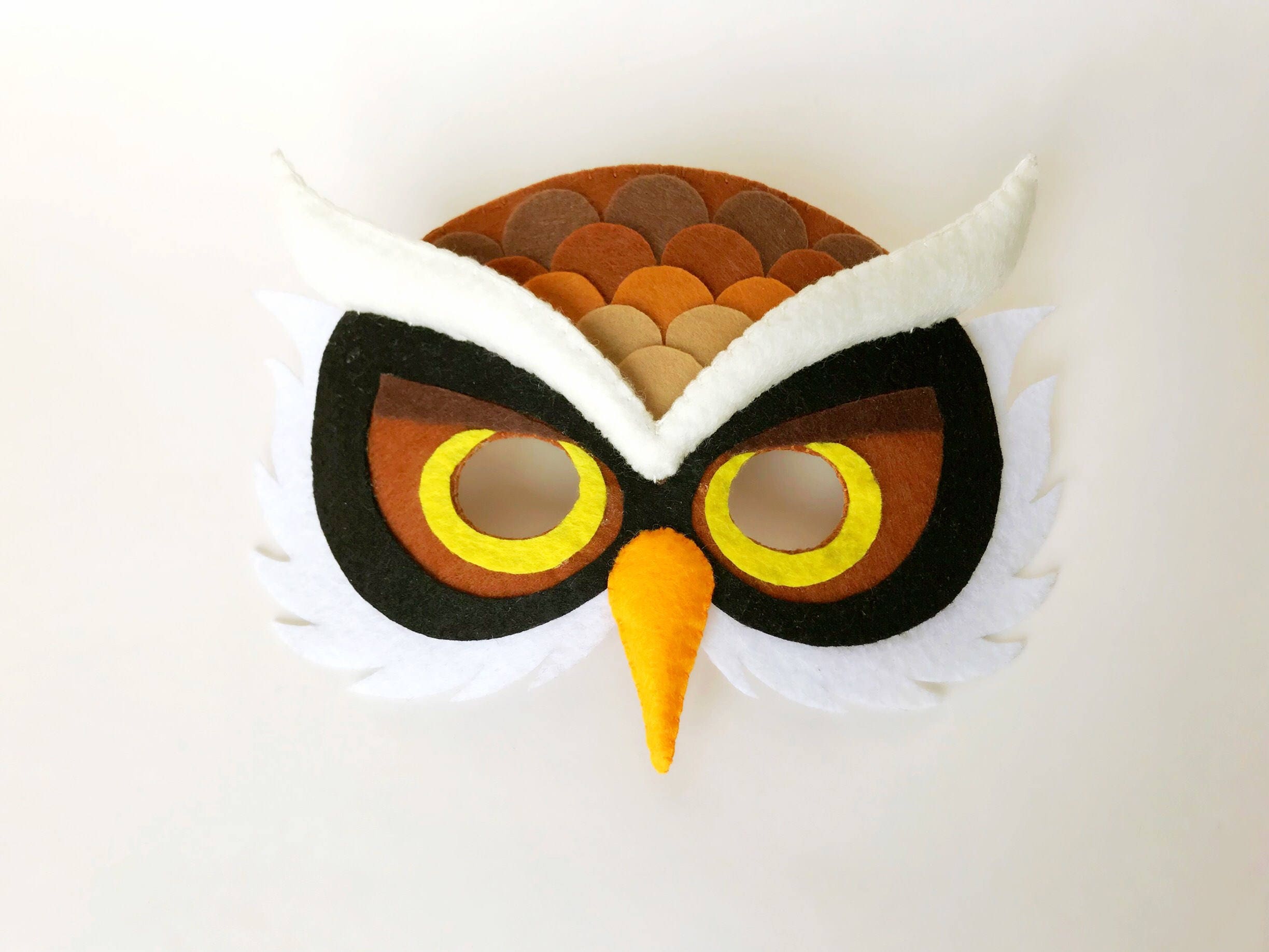 Owl Mask Animal Mask Bird Mask Children Owl Costume Adult - Etsy