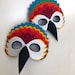 Parrot Mask Animal Mask Colorful Bird Mask - Etsy