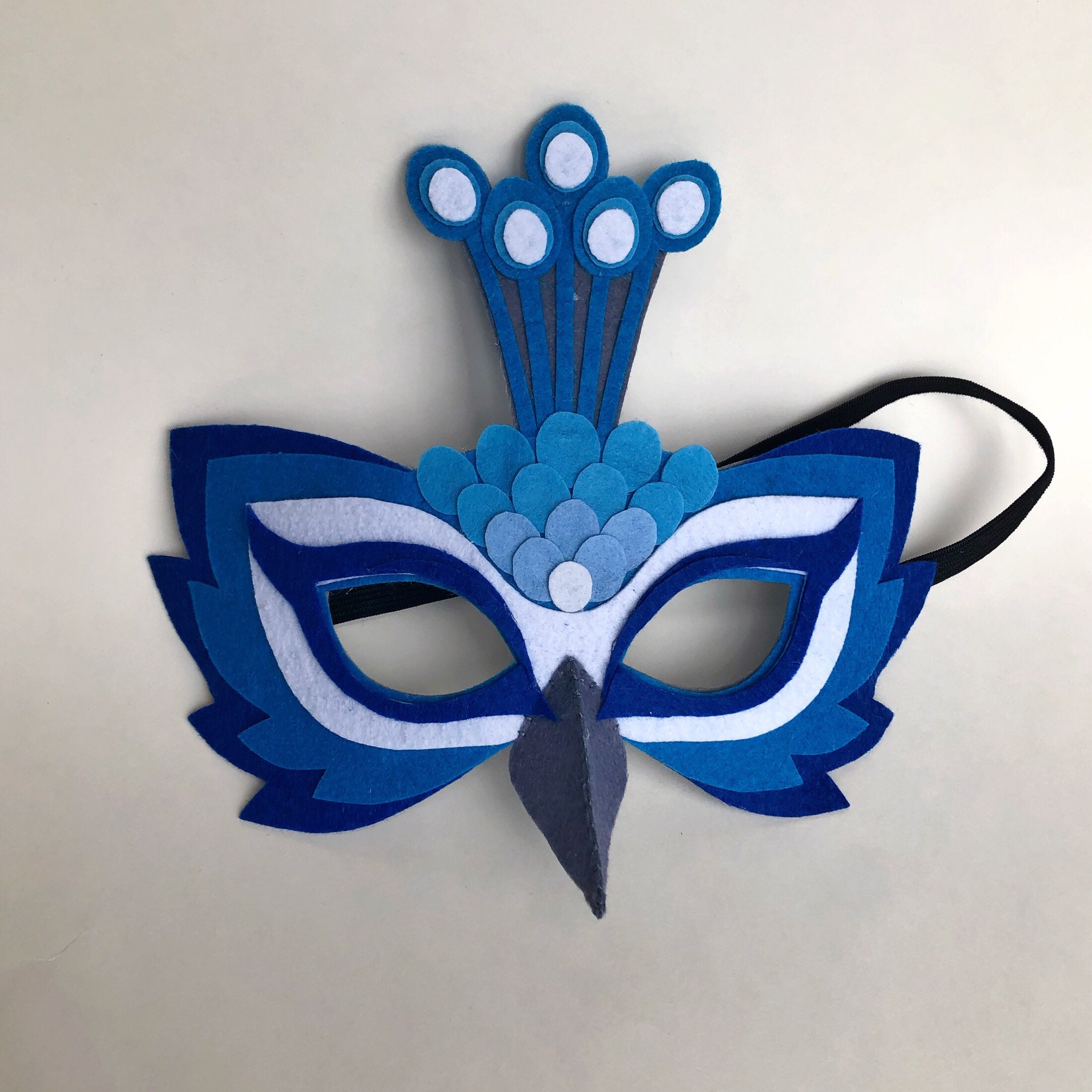 Peacock Mask, Blue Bird Mask, Animal Mask, Party Mask - Etsy