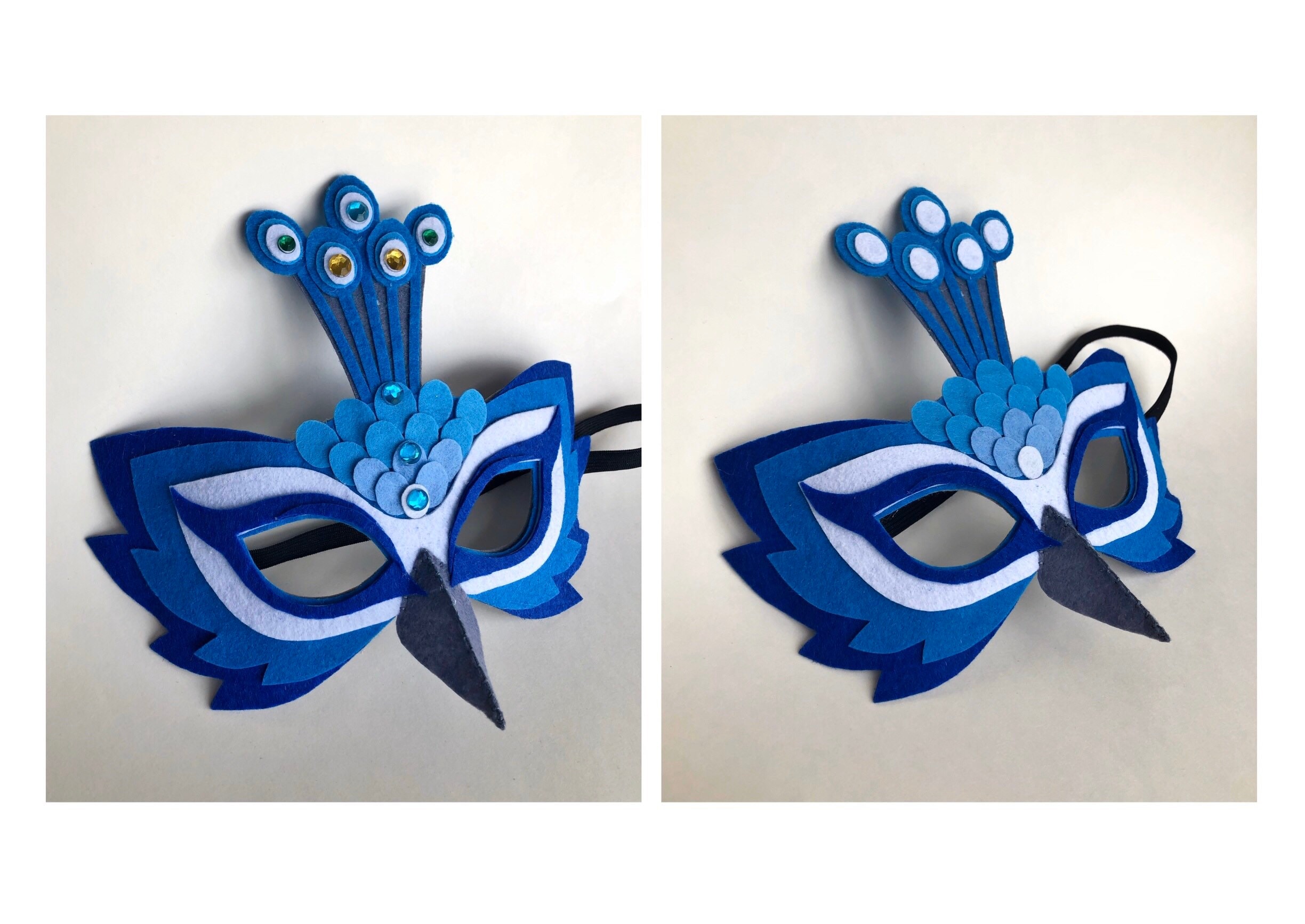 Peacock Mask Blue Bird Mask Animal Mask Party Mask - Etsy