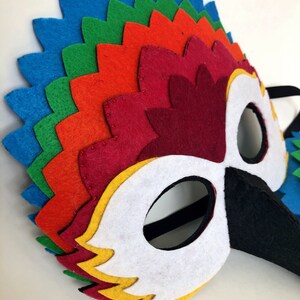 Parrot Mask Animal Mask Colorful Bird Mask | Etsy