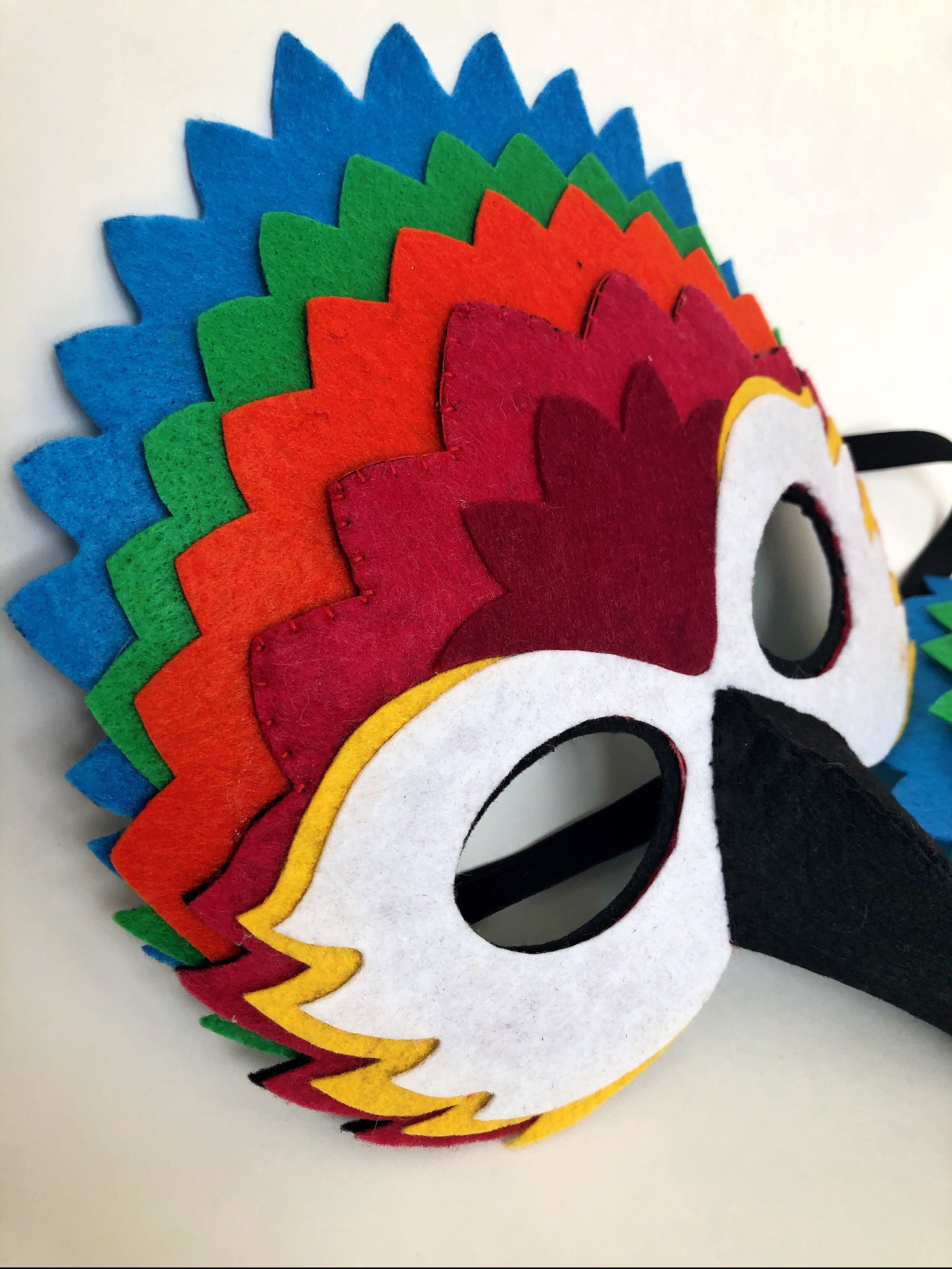 Parrot Mask Animal Mask Colorful Bird Mask - Etsy Australia