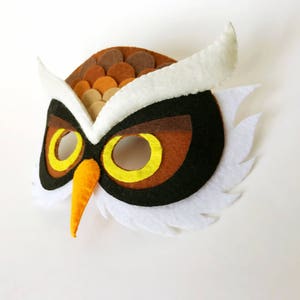 Owl Mask Animal Mask Bird Mask Children Owl Costume Adult - Etsy