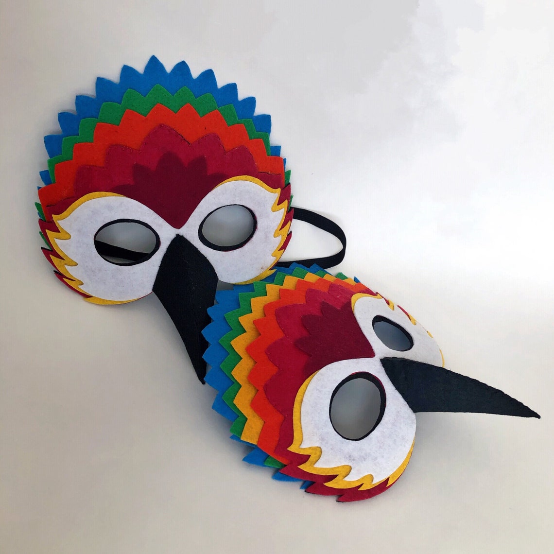 Parrot Mask Animal Mask Colorful Bird Mask - Etsy