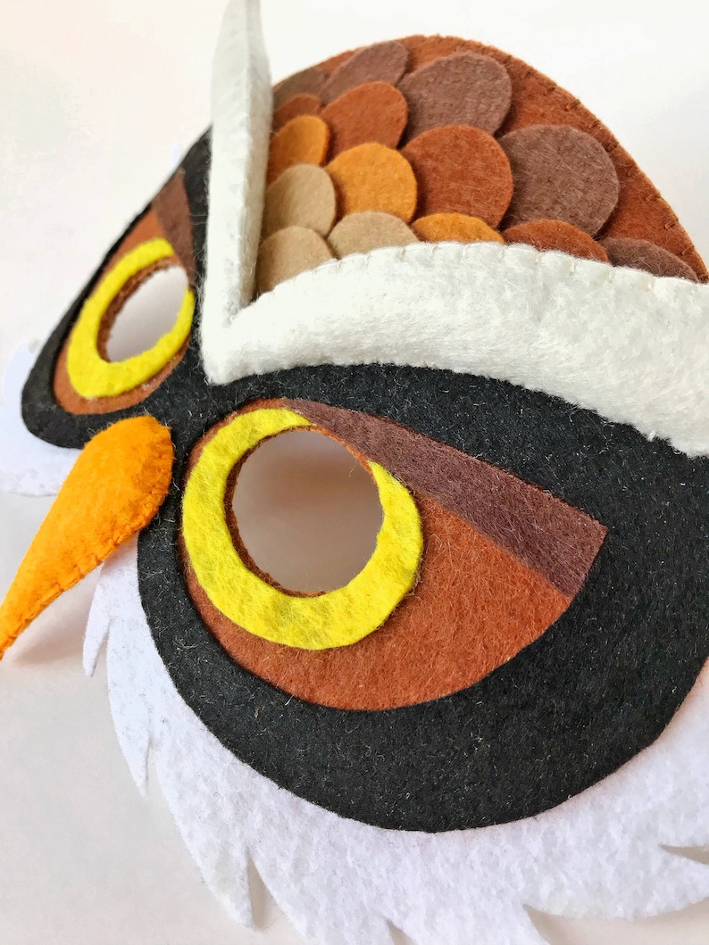 Owl Mask Animal Mask Bird Mask Children Owl Costume Adult - Etsy