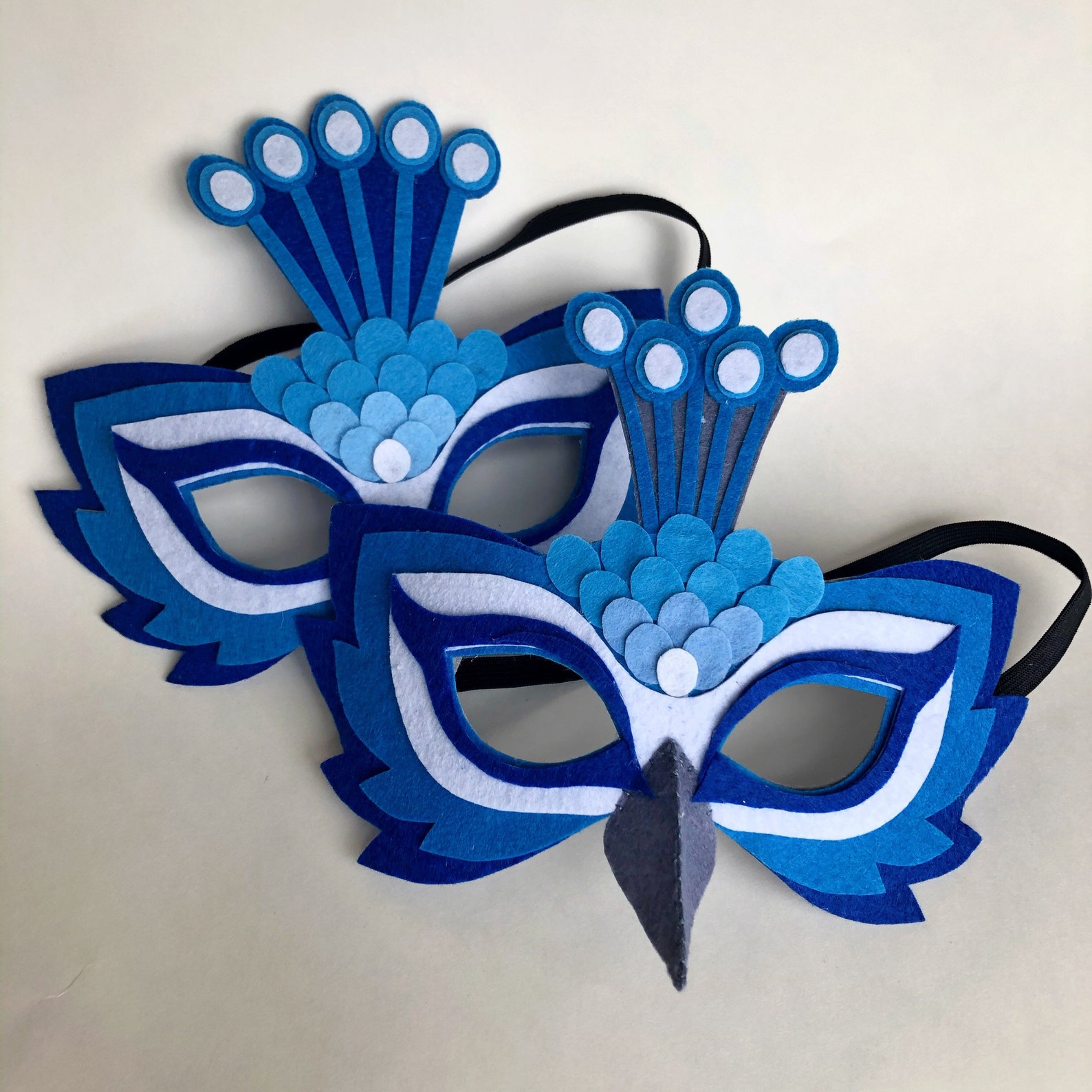 Peacock Mask Blue Bird Mask Animal Mask Party Mask - Etsy
