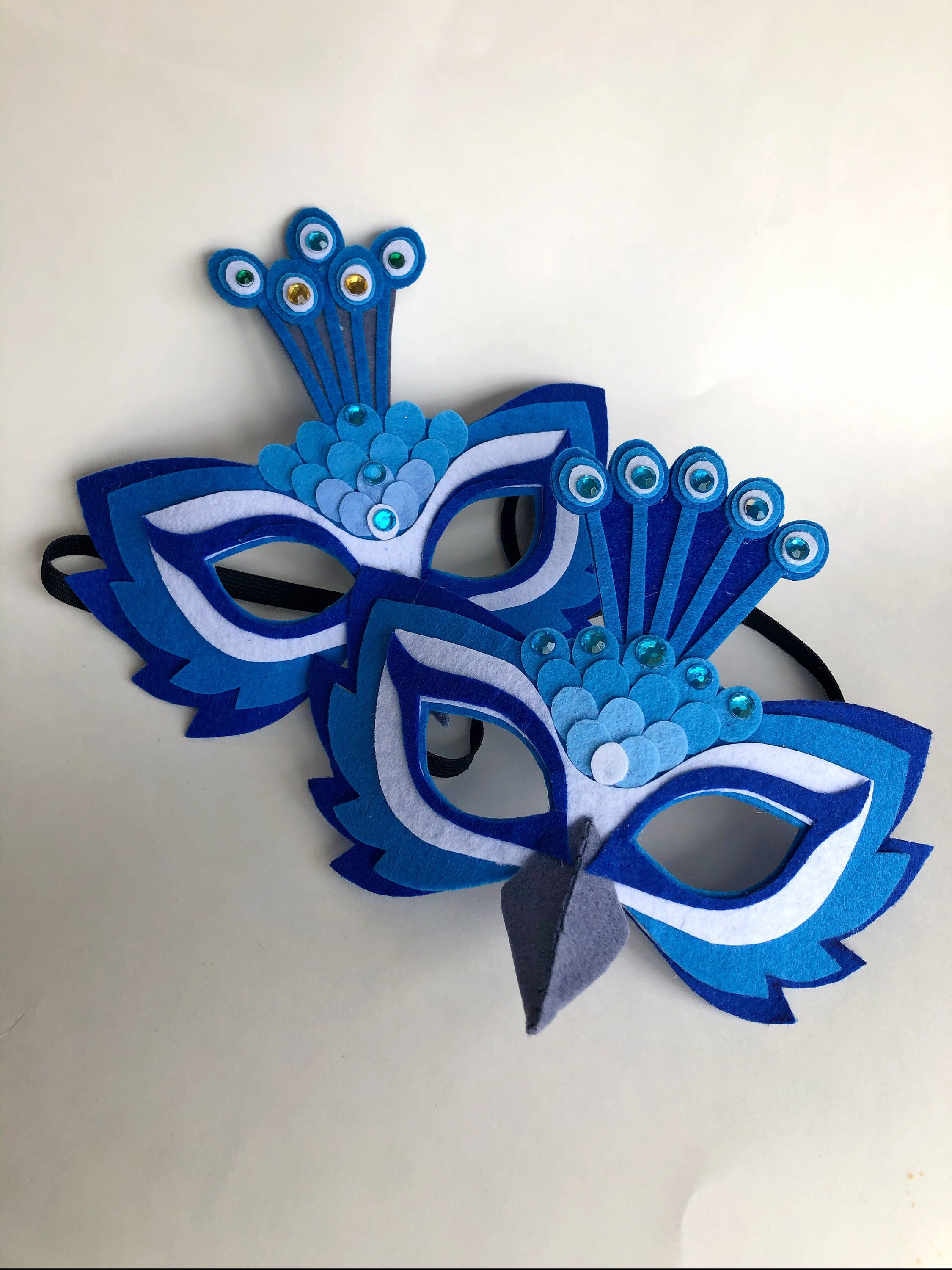 Peacock Mask, Blue Bird Mask, Animal Mask, Party Mask - Etsy