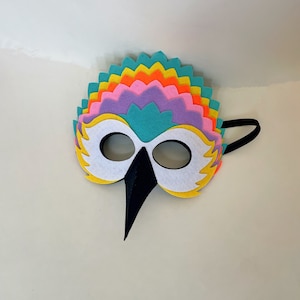 Parrot Mask Animal Mask Colorful Bird Mask - Etsy