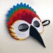 Parrot Mask Animal Mask Colorful Bird Mask - Etsy
