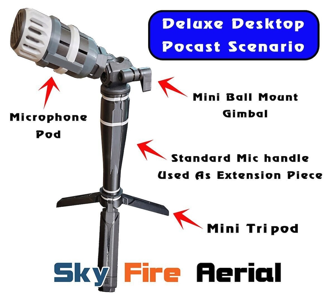 DJI Mic 2 Wireless Microphone Deluxe Desktop Podcast Interview Setup - Etsy