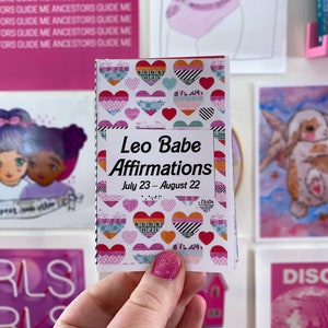Leo Babe Affirmations Zine | Zodiac Affirmation Mini Zine Series - Etsy
