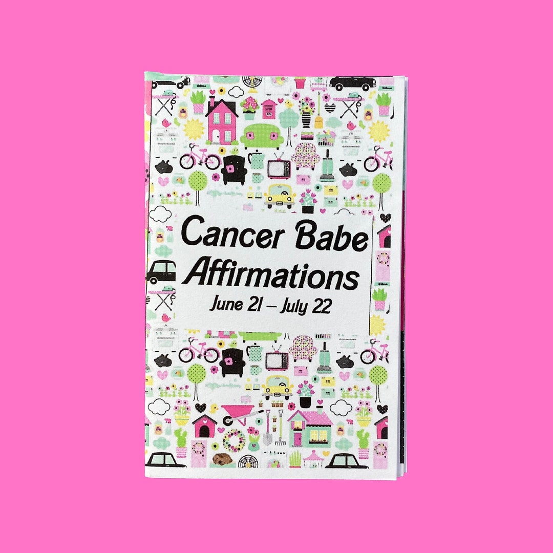 Cancer Babe Affirmations Zine Zodiac Affirmation Mini Zine Series - Etsy
