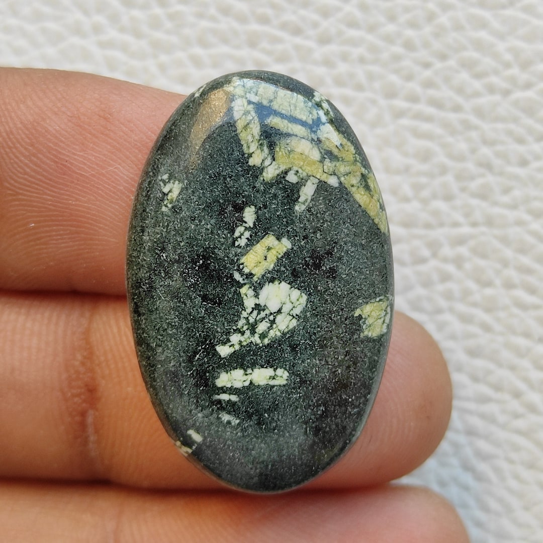 Chinese Writing Stone Cabochon 25 Carat 32X20X4 MM Oval Shape Natural ...