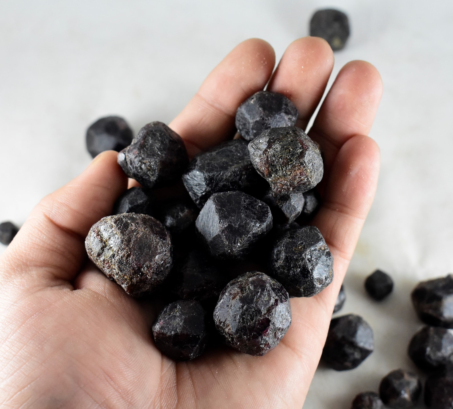 Garnet Rough Specimen Natural Red Dodecahedron Almandine Garnet Raw ...