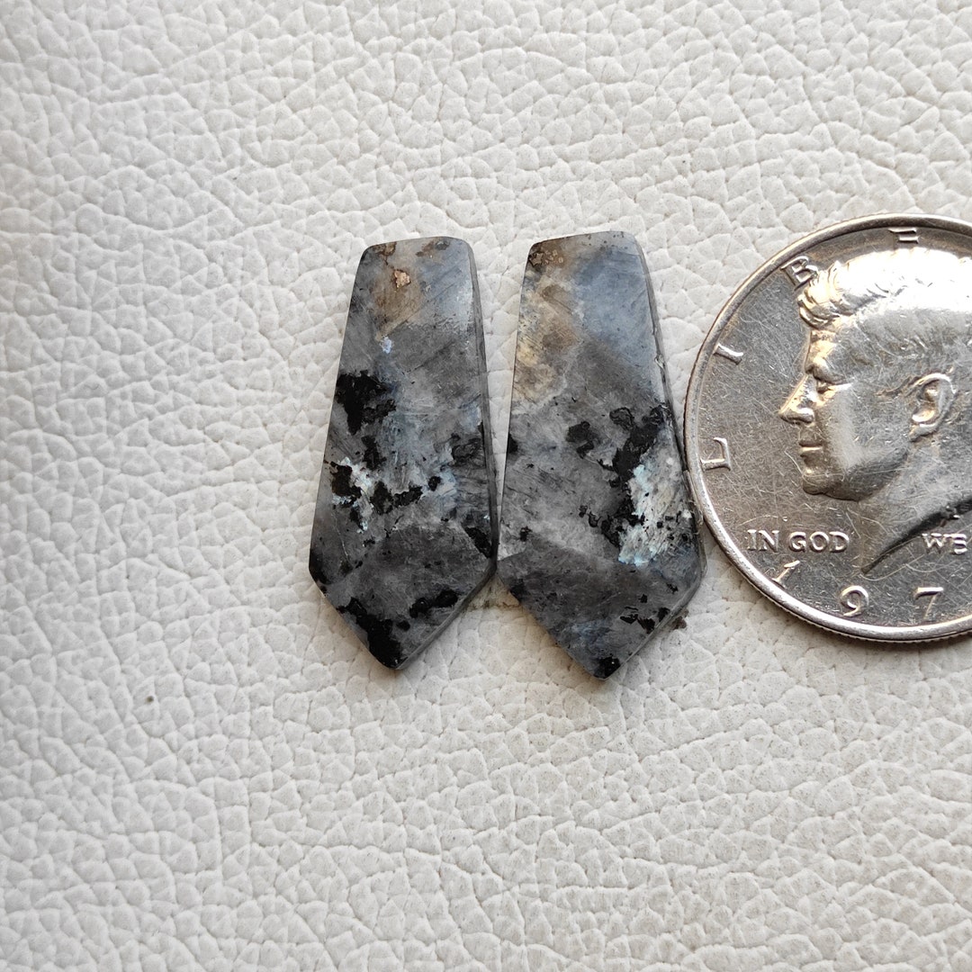 Rare Black Grey Blue Fire Larvikite Cabochon 25ct Designer Larvikite ...