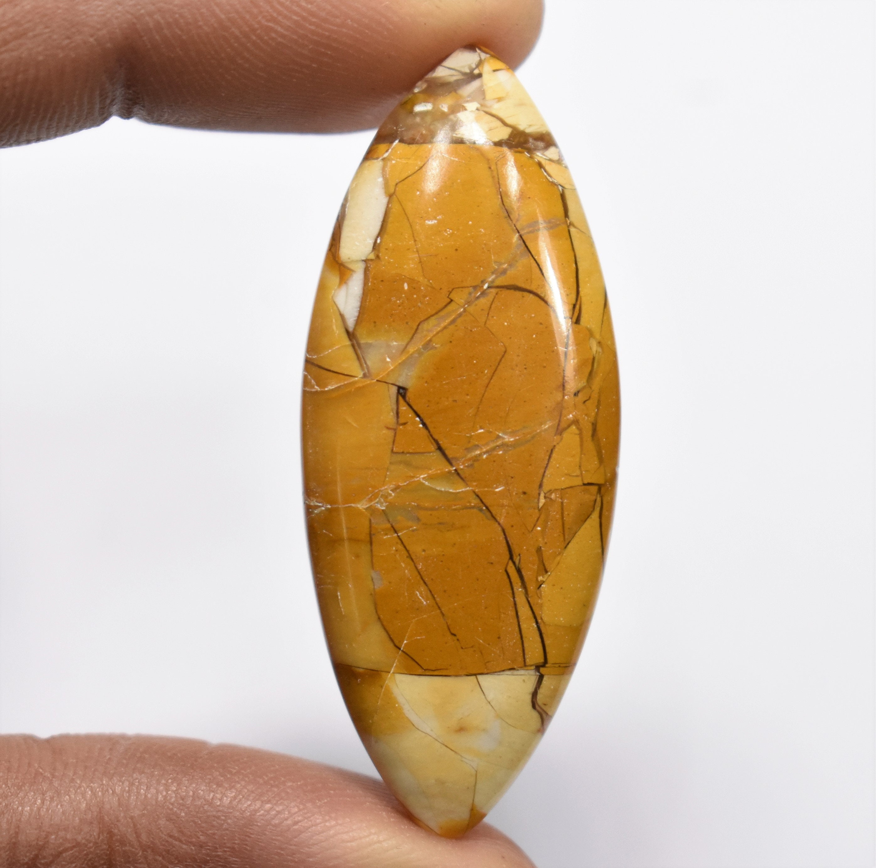 35 Carat Natural Brown Yellow Brecciated Mookaite Jasper | Etsy