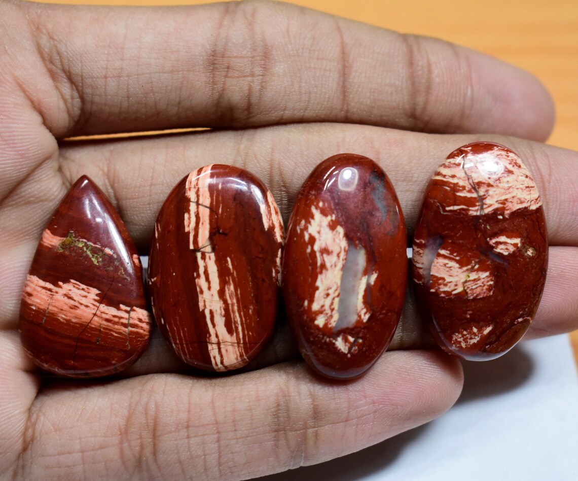 110ct Natural Red White Snakeskin Striped Jasper Flatback - Etsy UK