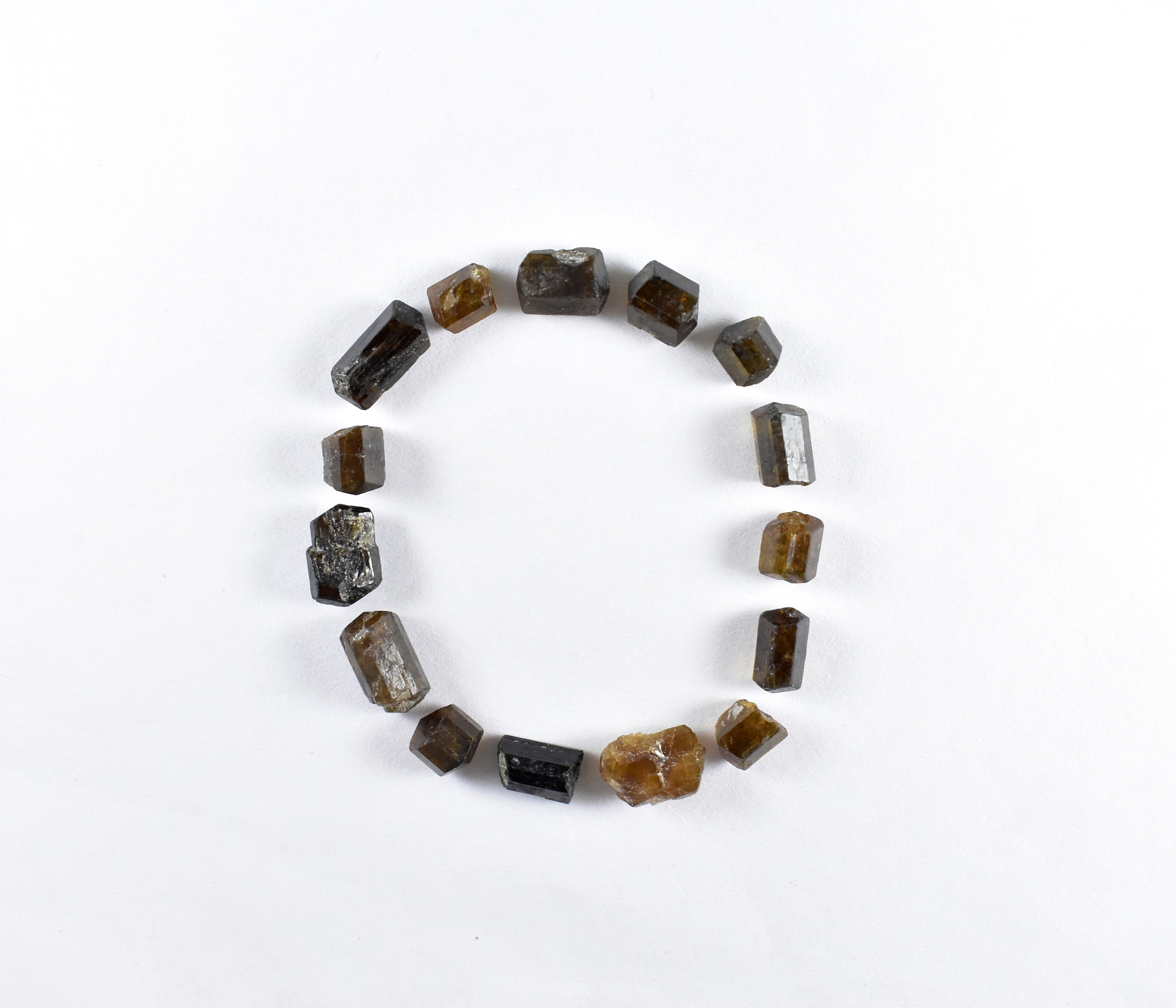 Natural Yellow Brown Tourmaline For Strand Raw Crystal Rough 7 | Etsy