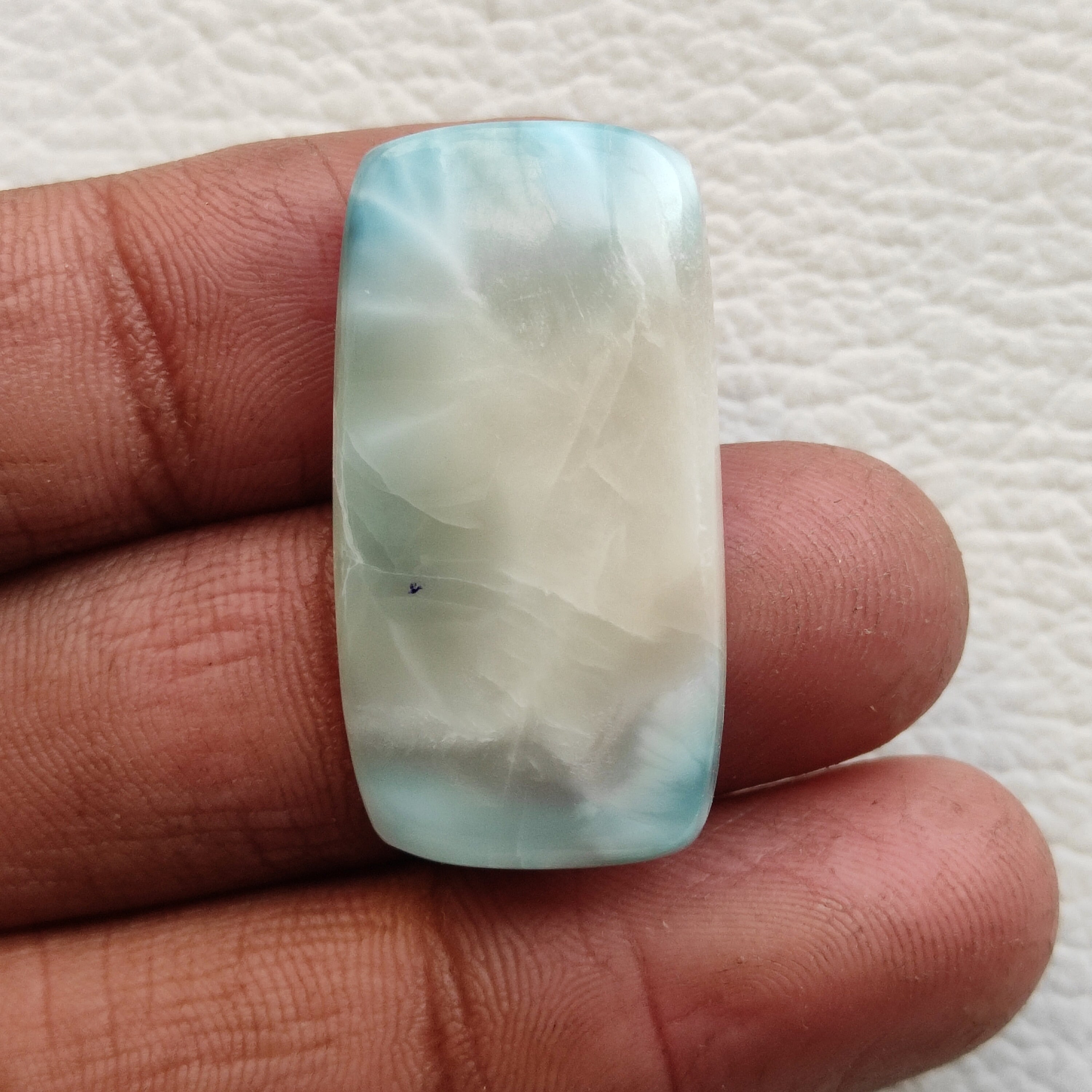 Natural Sky Blue Larimar Pectolite Cabochon Cushion Shape | Etsy