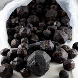 Garnet Rough Specimen Natural Red Dodecahedron Almandine Garnet Raw ...