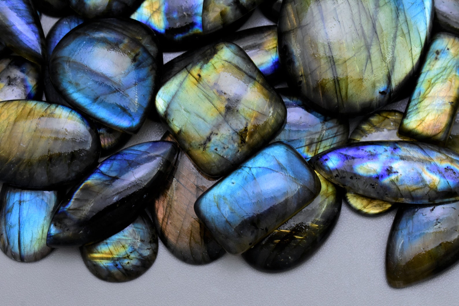 Big Size Wholesale Labradorite Cabochon 100% Natural Flashy | Etsy