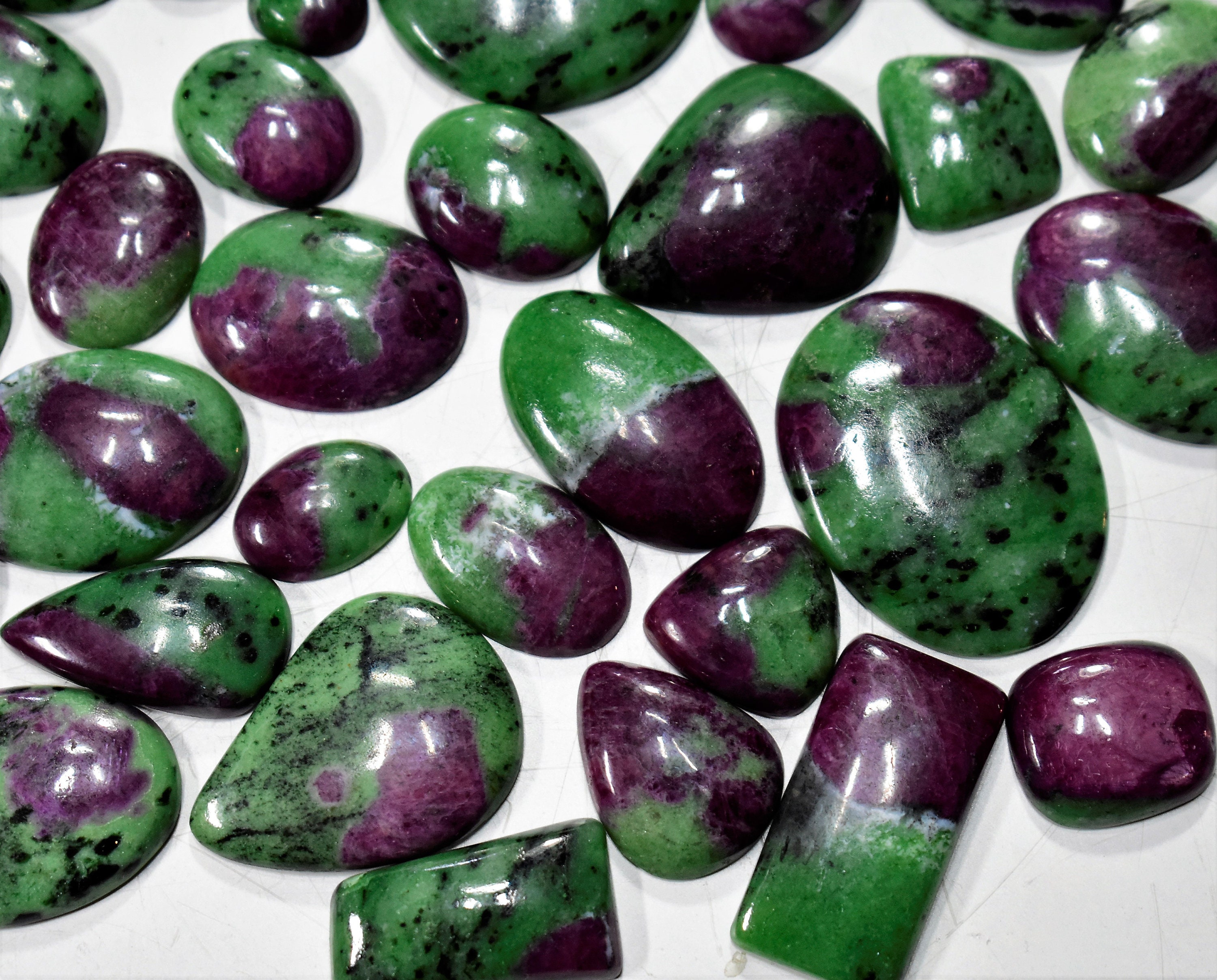 Wholesale Ruby Zoisite 100% Natural Red Green Ruby Zoisite | Etsy