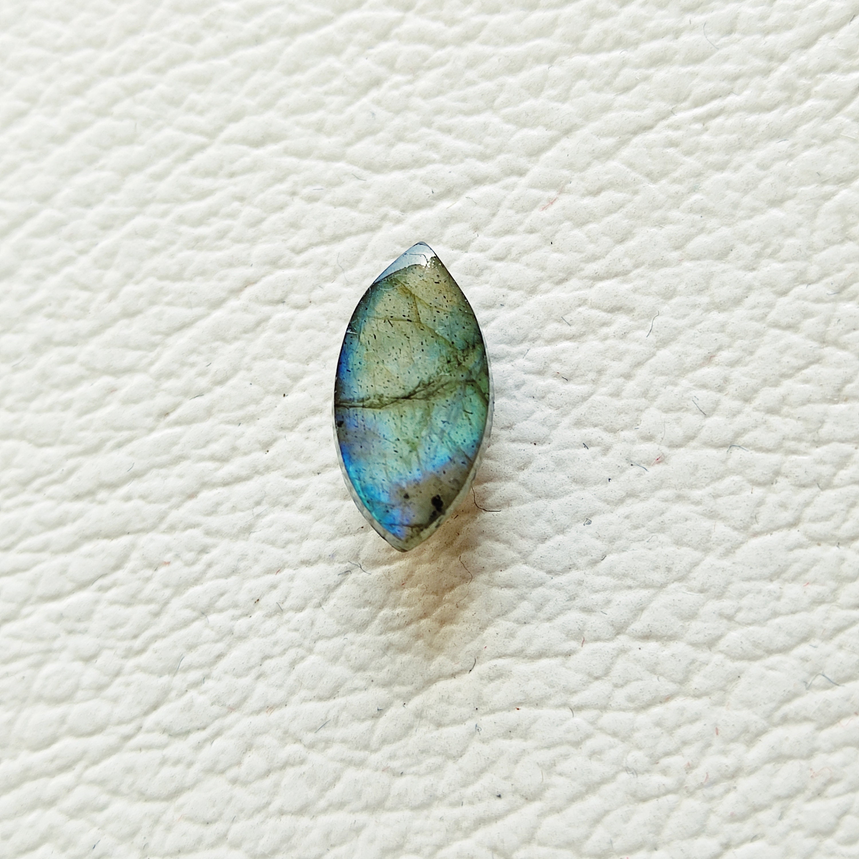 Labradorite Rose Cut Cabochon 5 Carat 18X9 MM Marquise Shape | Etsy