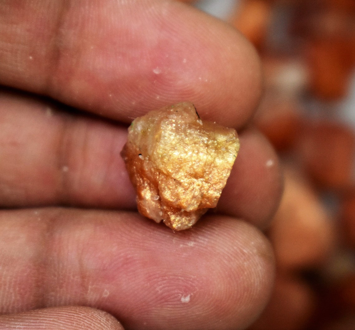 50 Carat 4-5 Pieces Natural Flashy Golden Sunstone Specimen | Etsy