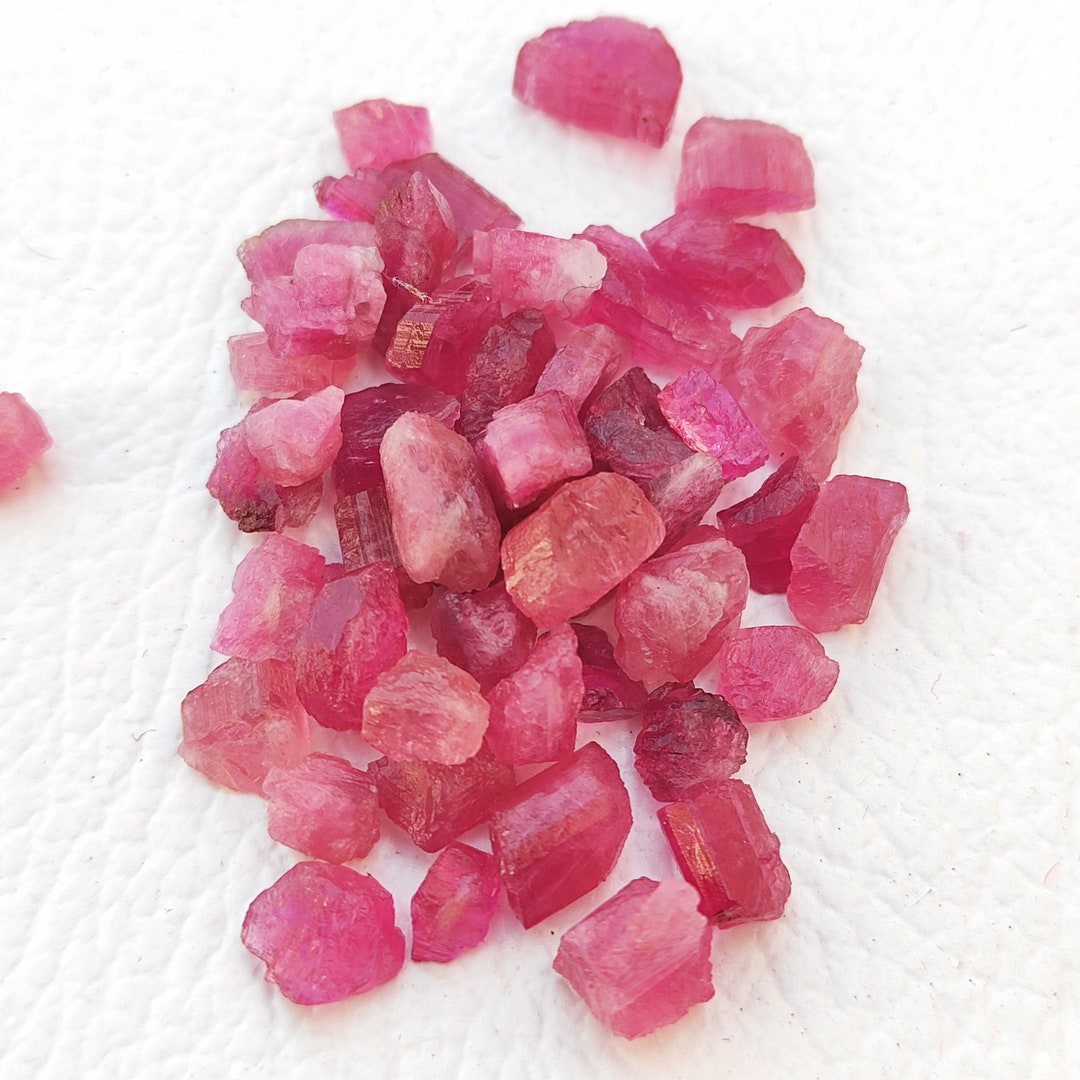 50 Carat Wholesale Pink Toumaline Raw Rough Gemstone for Jewellery ...