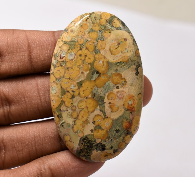 Leopard Skin Jasper Cabochon Smooth Polished Gemstone Semi - Etsy