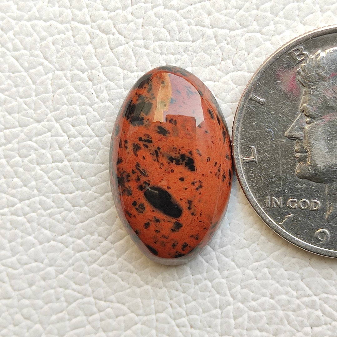 Mahogany Obsidian Cabochon 20 Carat 27X16X6 MM Oval Shape Designer Red ...