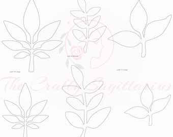 PDF Set 1 Leaves 3 Different Styles 2 Different Sizes Easy to | Etsy