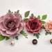 SVG CUT FILES of Small Mini & Nano Rose Paper Flower Template Diy ...