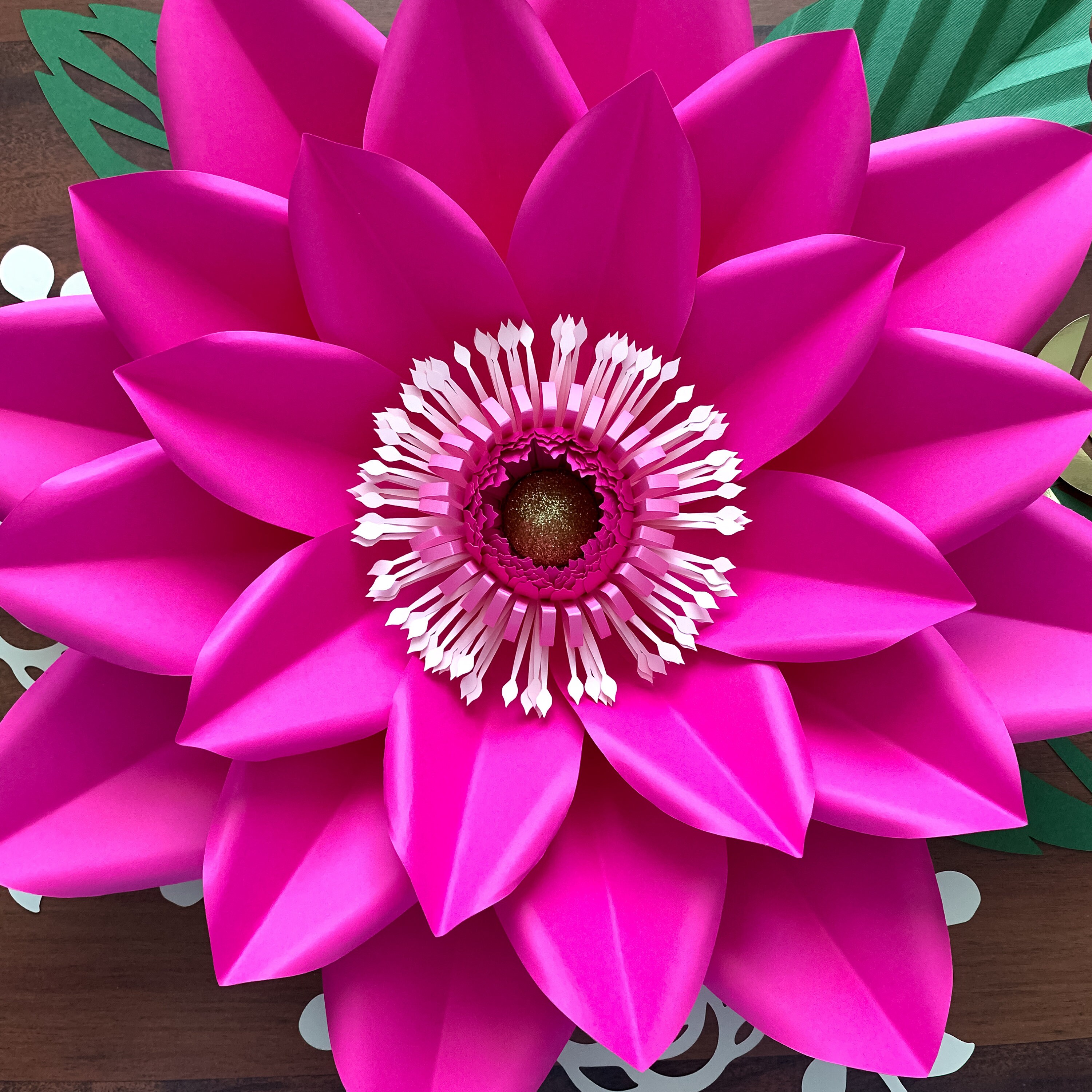 Fluffy Center 4 Paper Flower Center Component for Cutting | Etsy