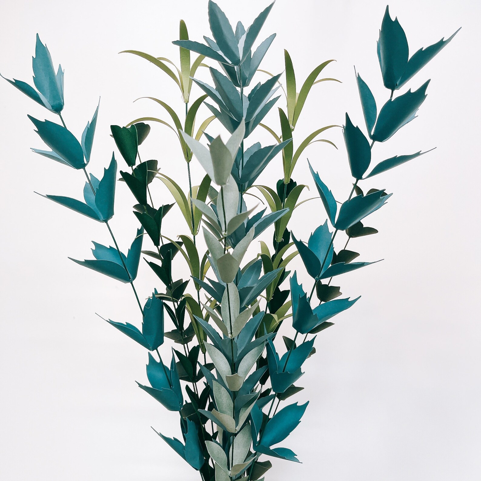 TCS Leaves on a Stem Paper Flower Template; Complete Set, for Paper ...