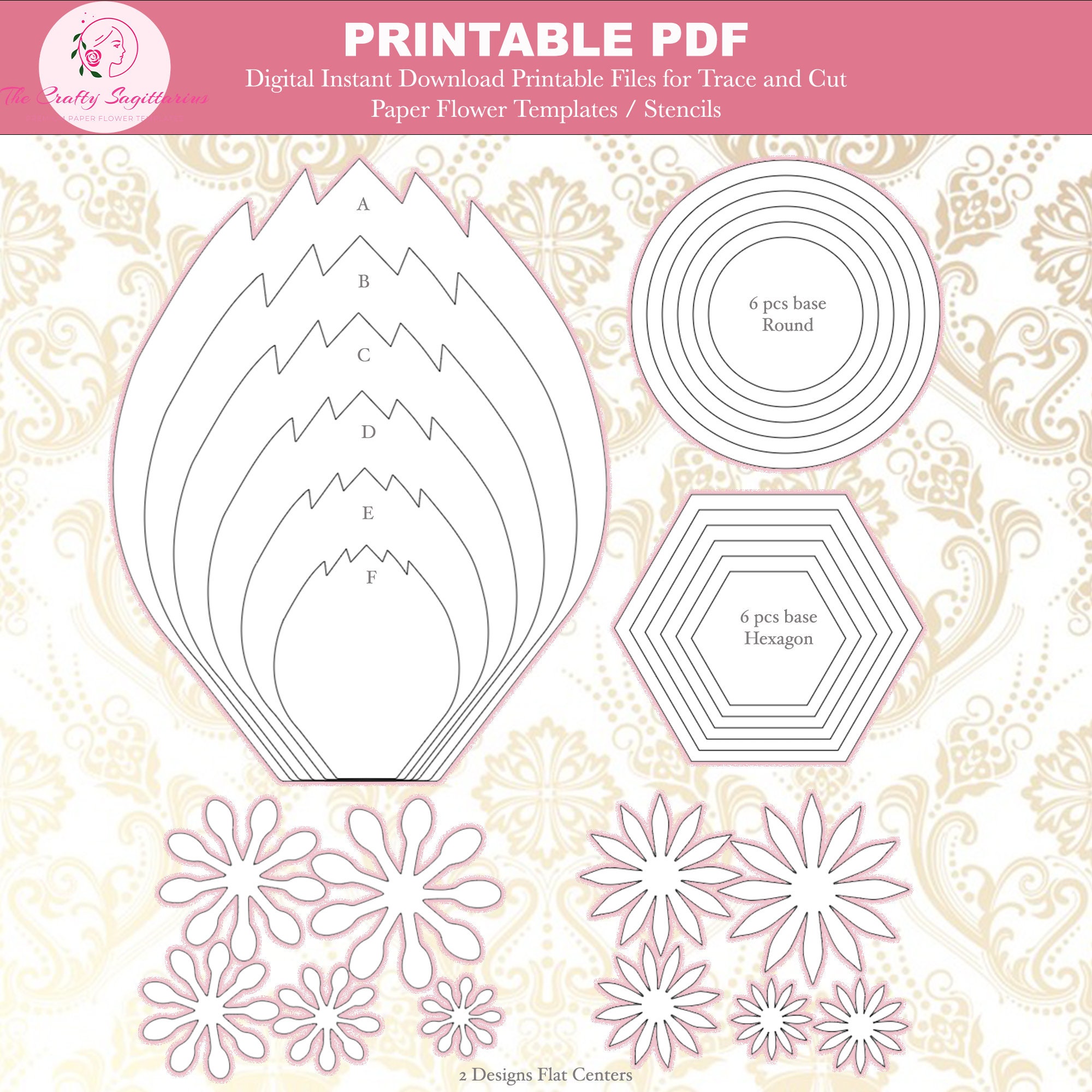 Printable Pdf Paper Flower Templates Discover The Beauty Of Printable 