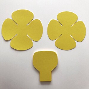 PDF MINI ROSE Petal Template Printable Trace N Cut Files 4-6" Diameter ...