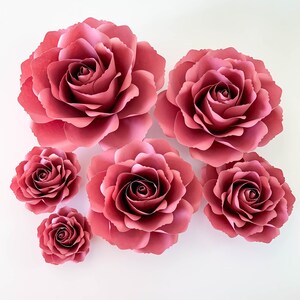 Paper Flowers PDF Tiny Rose #12 Printable Paper Flower Templates ...