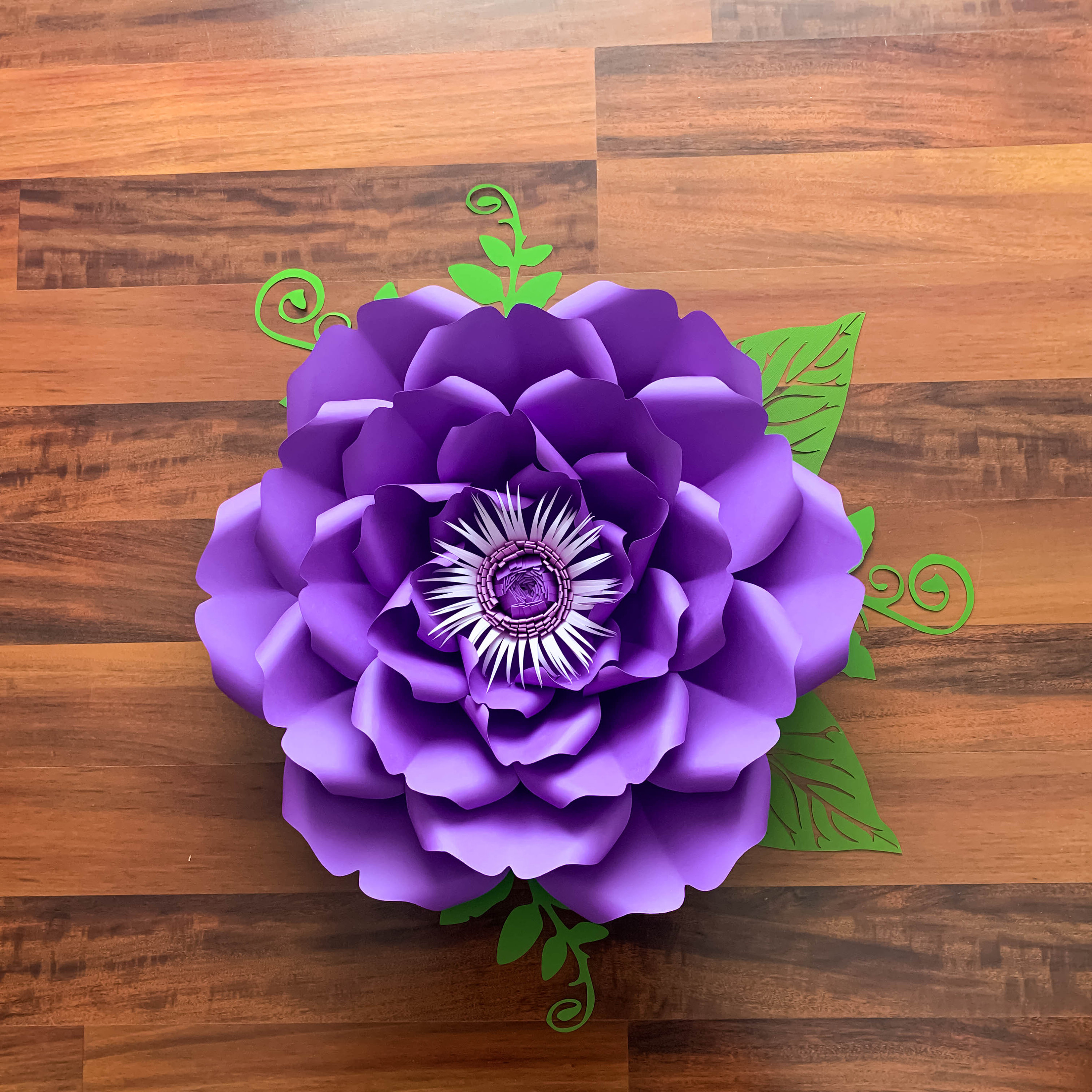 SVG PNG DXF Petal 78 Paper Flowers Template Cut Files Cutting Machine ...