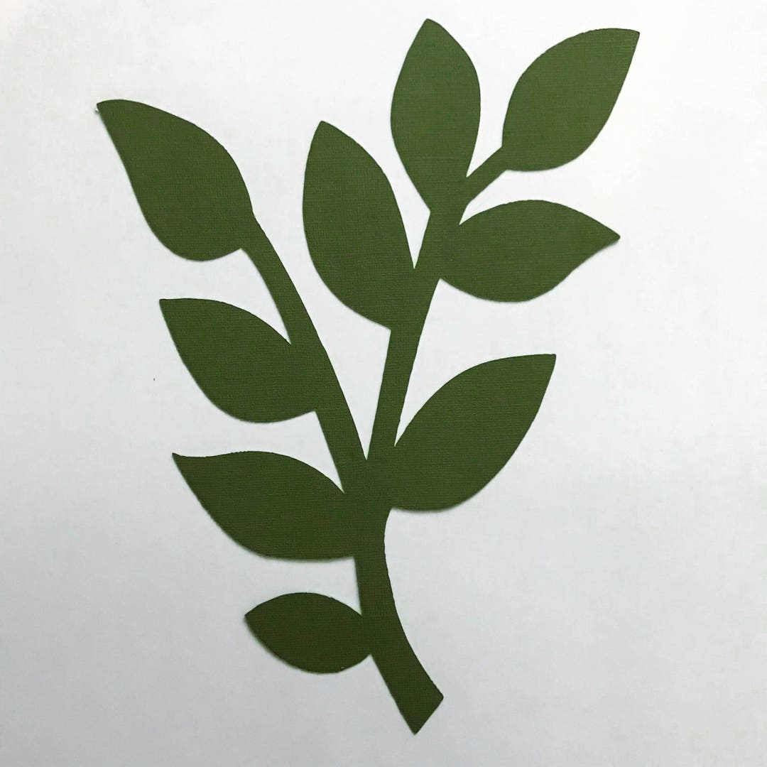 Paper Flowers -PDF Leaves #12-3 Sizes Easy to Trace N Cut Greenery ...