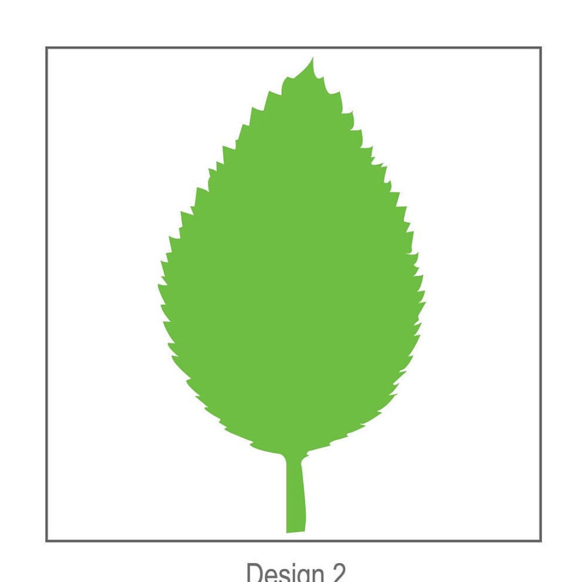 Paper Flowers SVG Template 2 Leaf Design Cricut and - Etsy