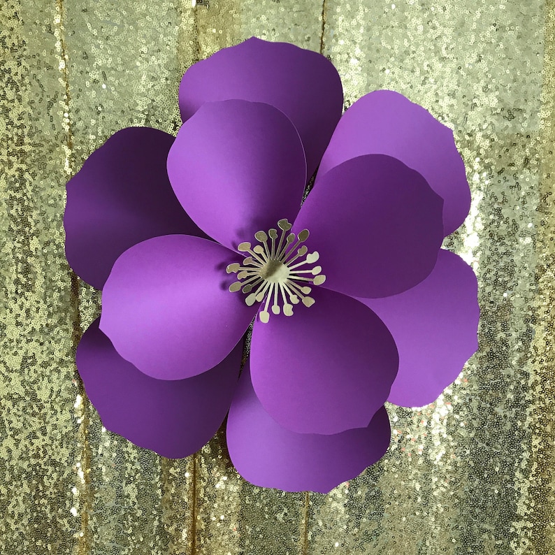 Petal 17 PDF Printable Giant DIY Paper Flower Templates - Etsy