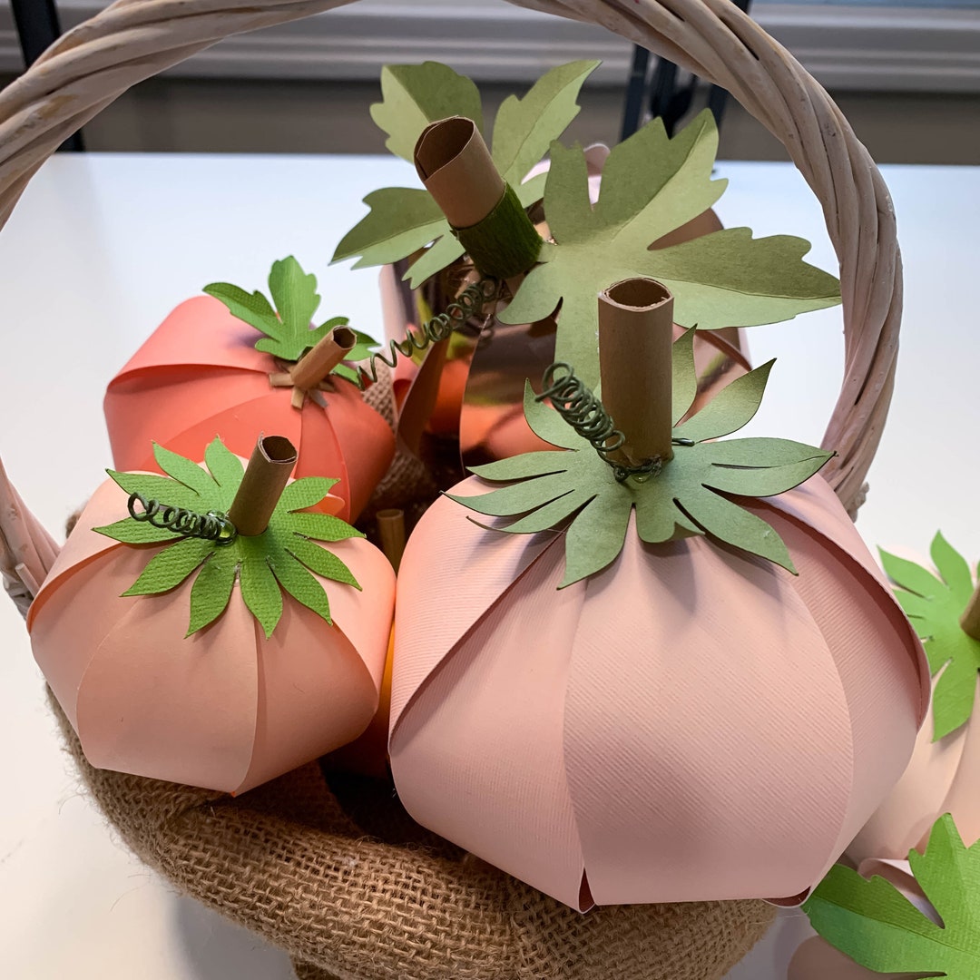 PDF File Paper Pumpkin Template Printable Instant Download Trace Cut ...