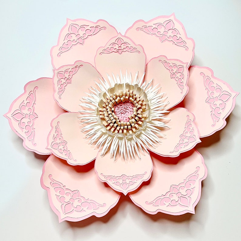 Petal 169 Set SVG PNG DXF Cut Files Paper Flowers Template for Cutting ...