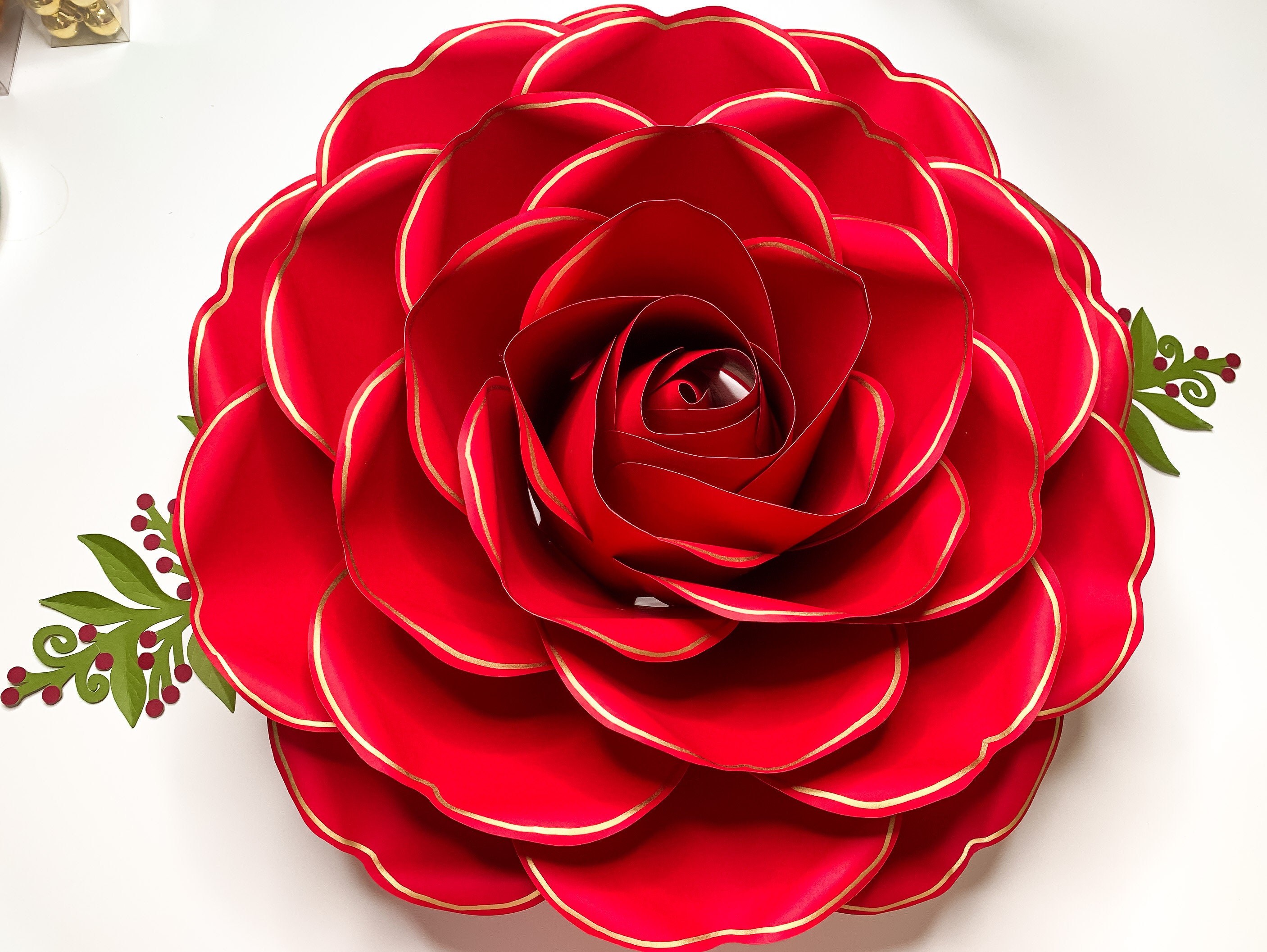 PDF Printable 3 Sizes Charry Rose Templates Stencils | Etsy