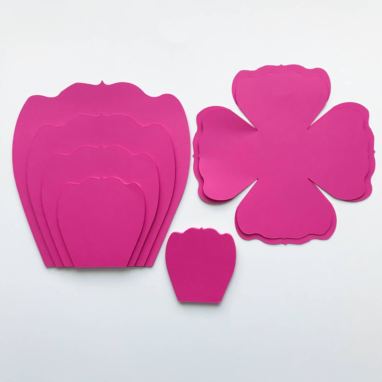 SVG PNG DXF Petal 31 Cut Files for Cutting Machines Diy Paper Flowers ...